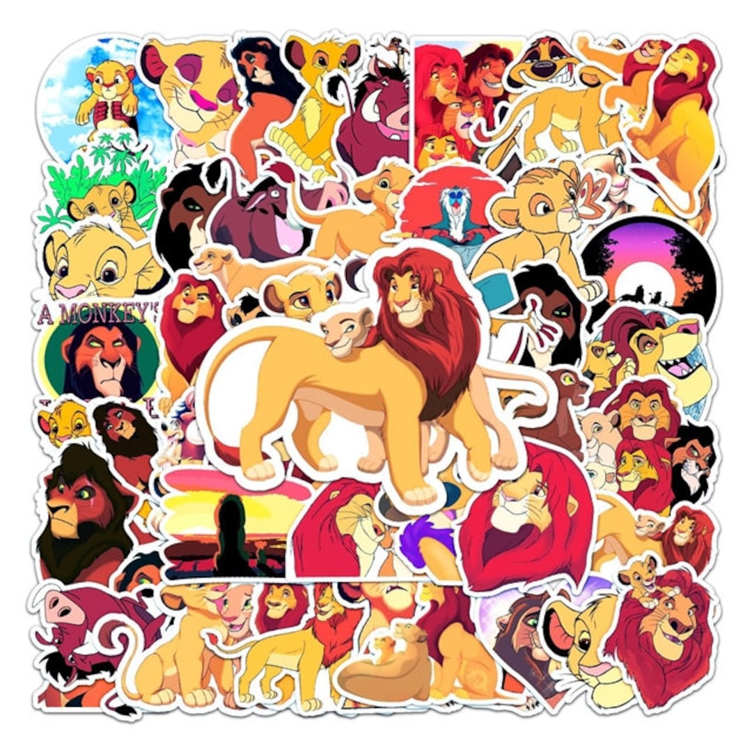 Lion King Stickers Pack | Water Resistant | Scrapbooking | Journaling ...