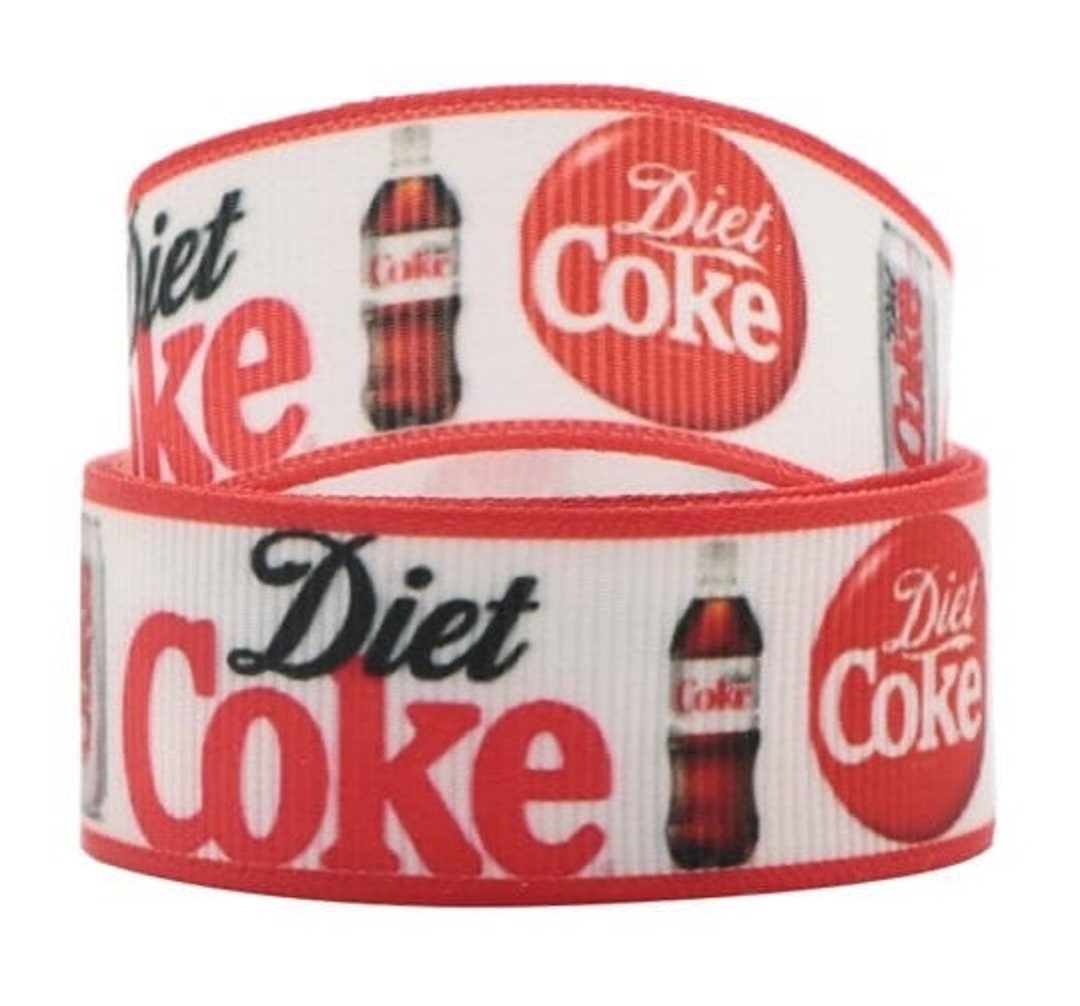Diet Coke Ribbon 1", 1.5" and 2" High Quality Grosgrain Ribbon by the ...