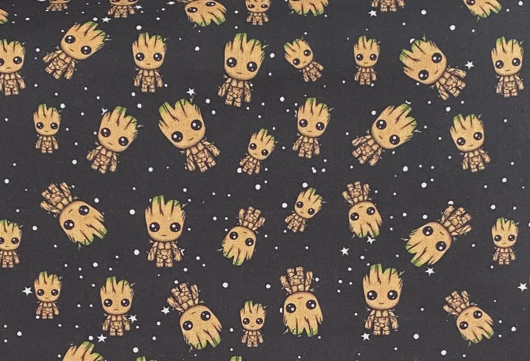 Marvel Baby Groot Cotton Fabric by the Yard, Guardians of the Galaxy ...