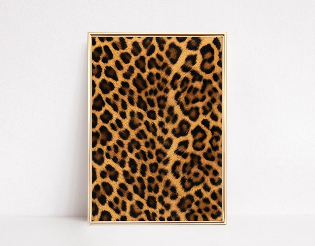 Leopard Print Poster Leopard Mural Abstract Animal Wall Art Animal ...
