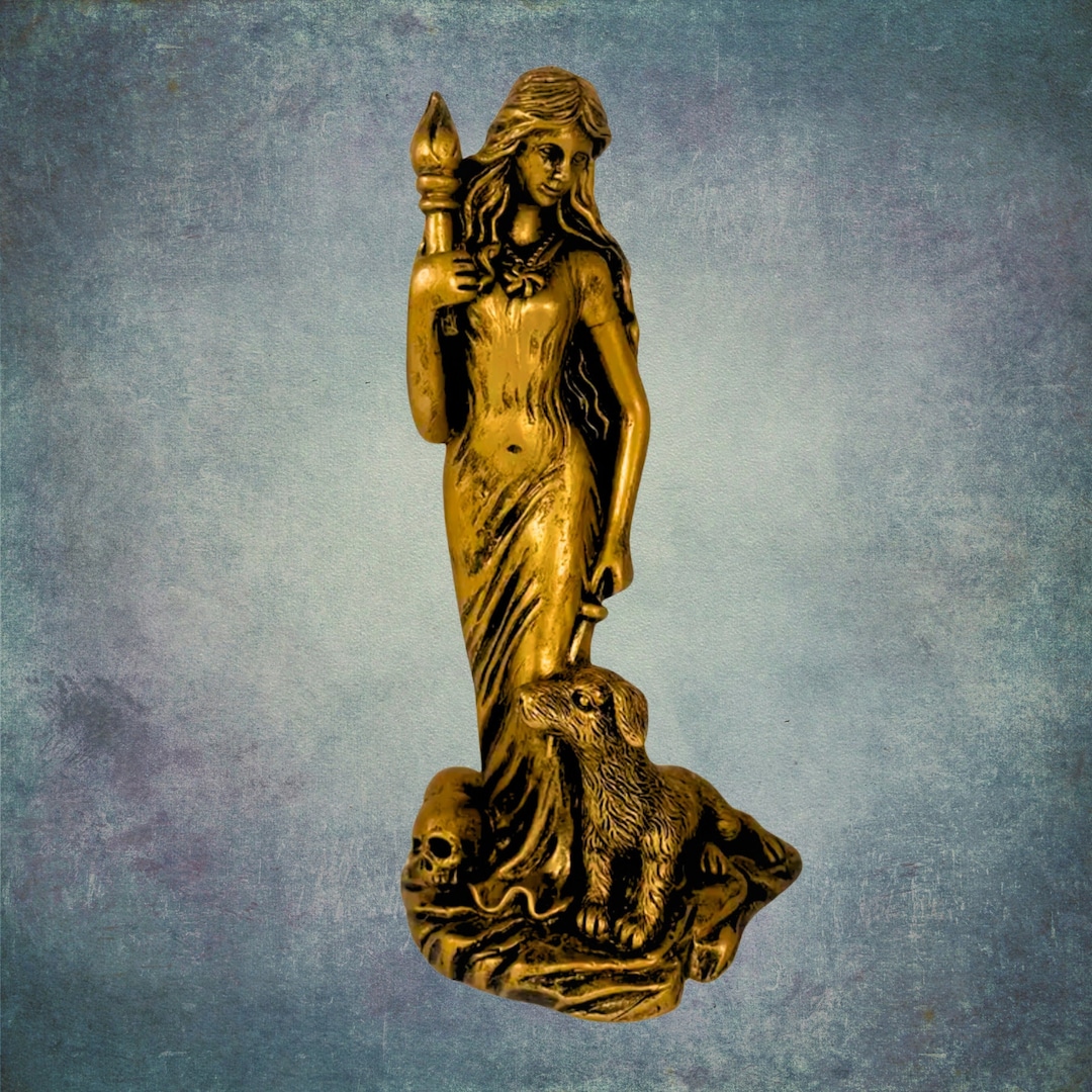 Hecate Statue, Goddess Statue, Resin, Altar Decor, Altar Piece, Wiccan ...
