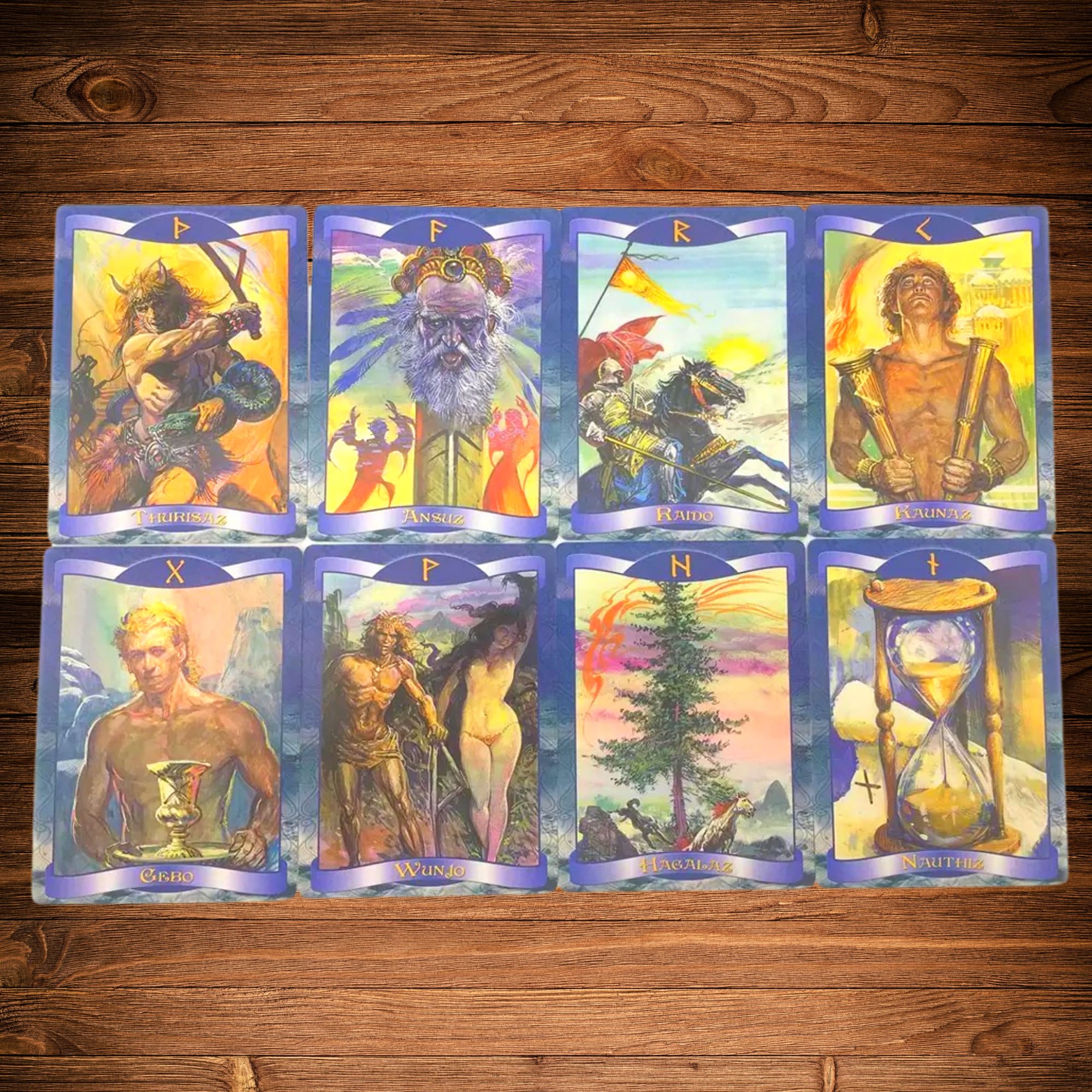 Runes Oracle Cards 24 Cards Lo Scarabeo Deck Velvet Bag | Etsy