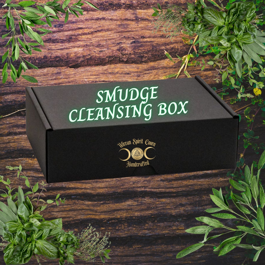 Smudging Kit, Spiritual Kit, Feather, White Sage, Selenite, Abalone ...