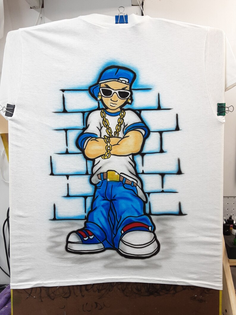 Airbrushed T-shirt Cholo Boy - Etsy