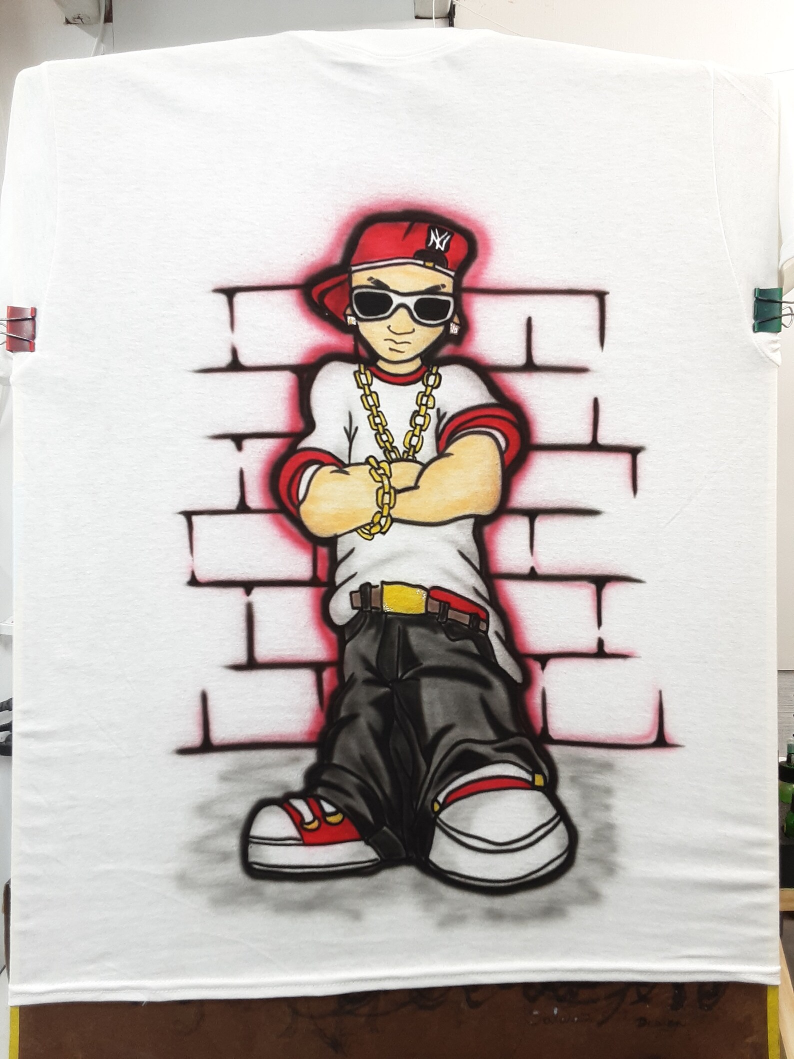 Airbrushed T-shirt Cholo Boy - Etsy