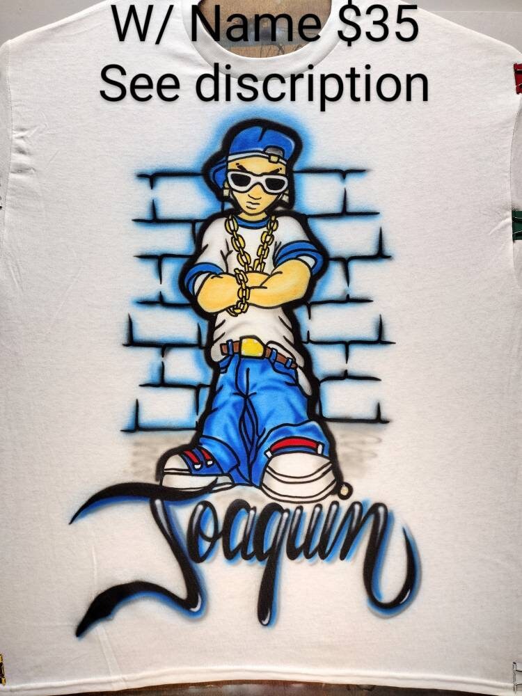 Airbrushed T-shirt Cholo Boy - Etsy
