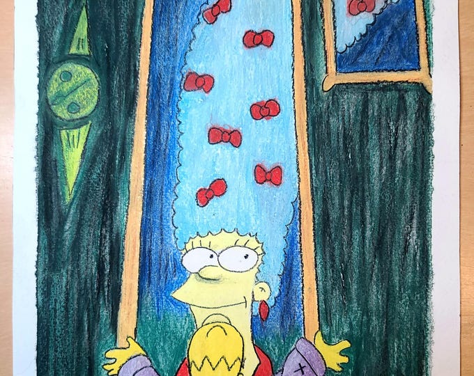 The Raven Marge and Homer - Etsy