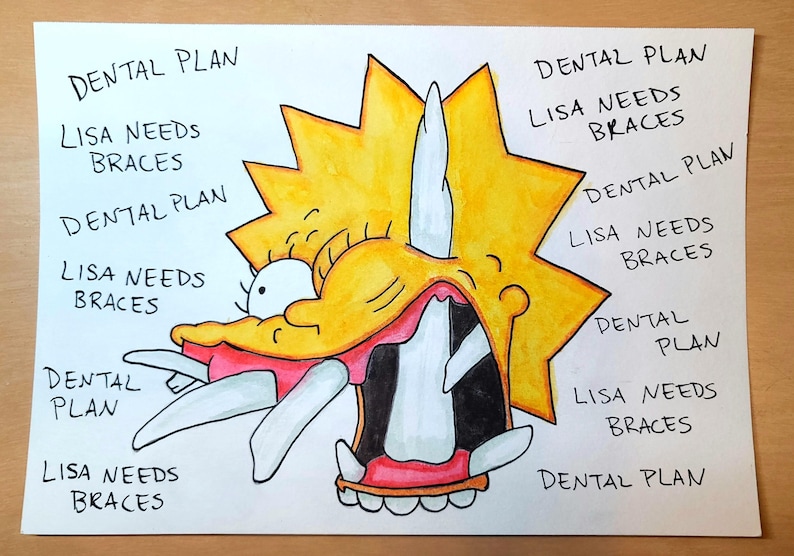Lisa Needs Braces Dental Plan - Etsy