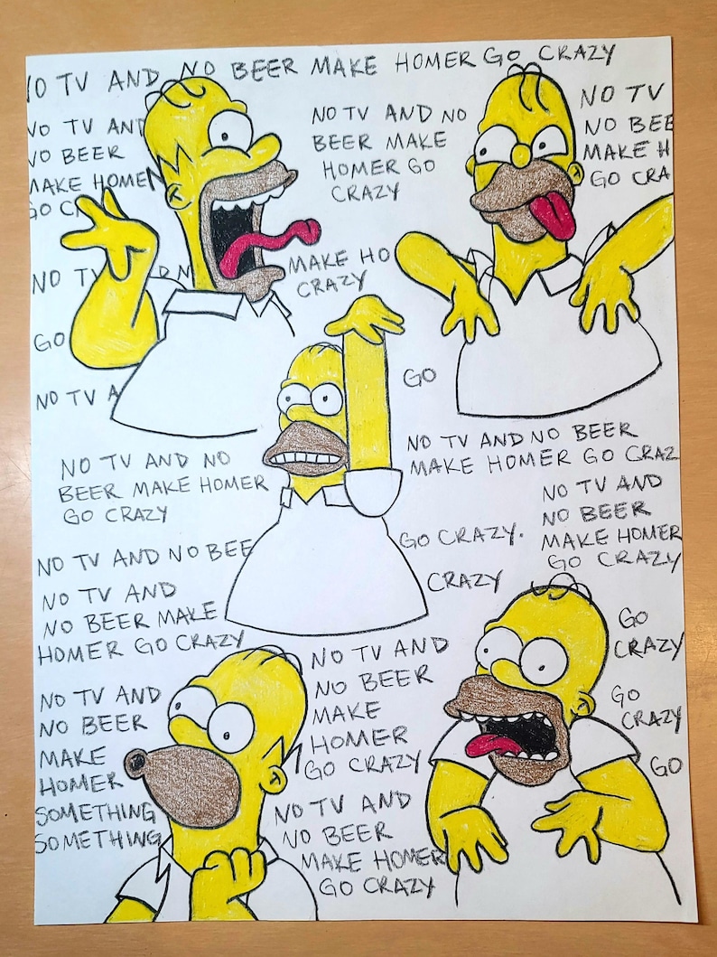 Homer Go Crazy - Etsy