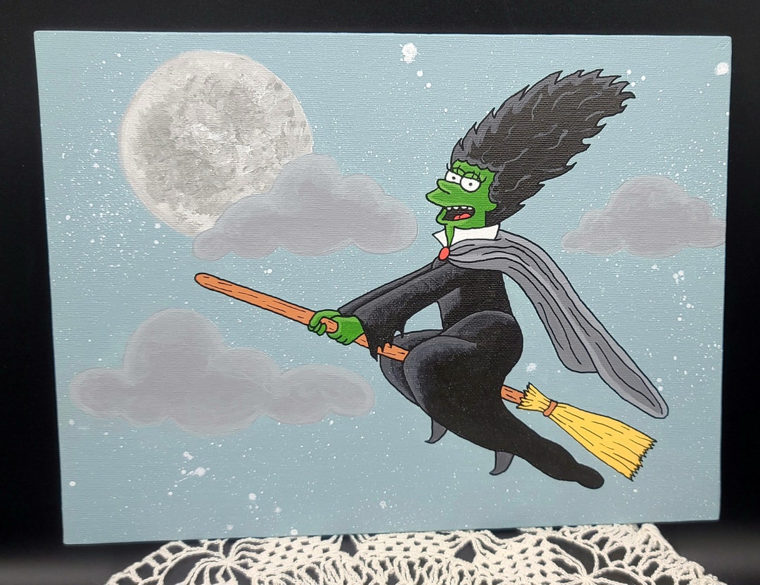 Witch Marge Simpsons Canvas Art, Treehouse of Horror Painting - Etsy