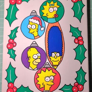 The Simpsons Christmas Ornaments - Etsy