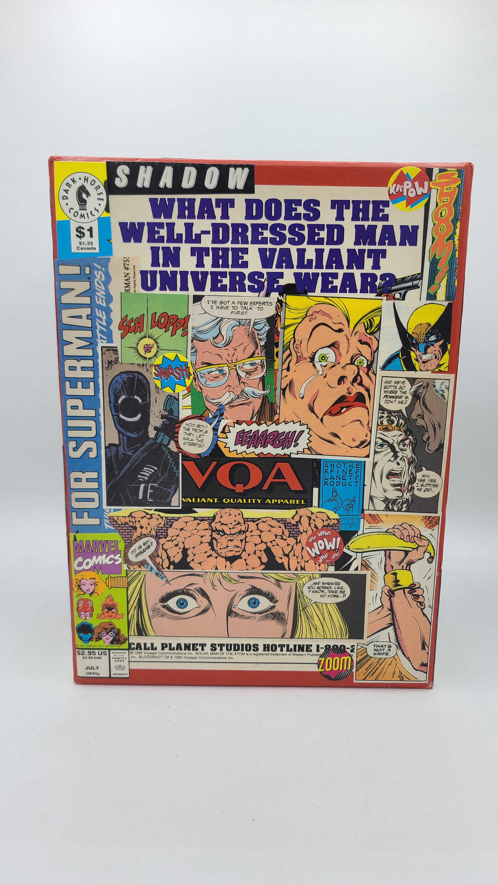 90s Comic Book Shadow Box - Etsy