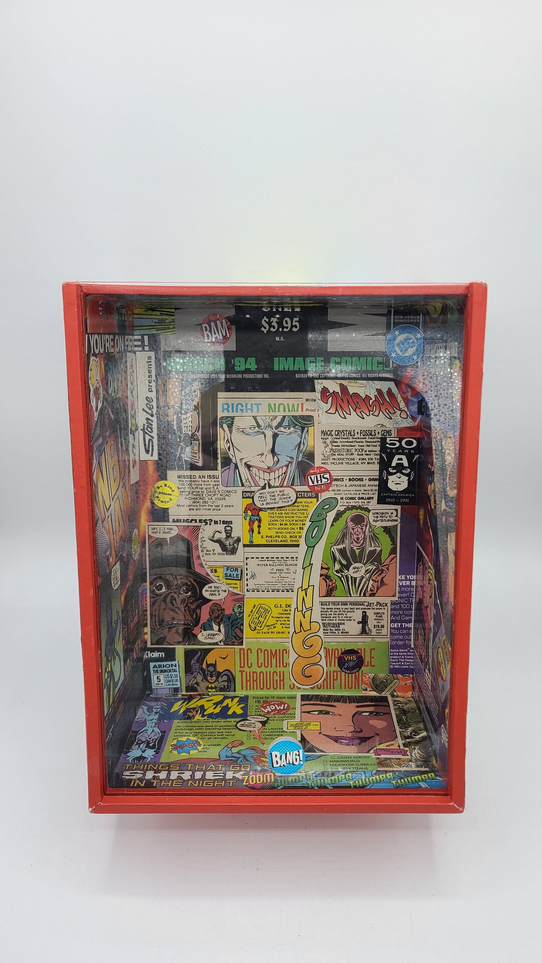 90s Comic Book Shadow Box - Etsy