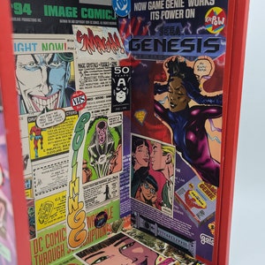 90s Comic Book Shadow Box - Etsy