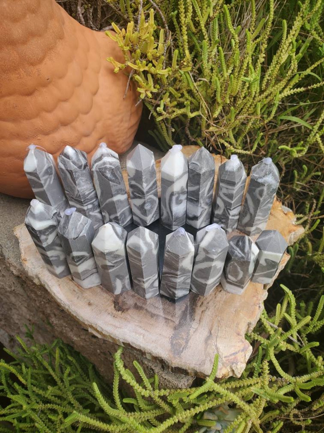 Thousand Eye Jasper Shell Jasper Point Tower - Etsy