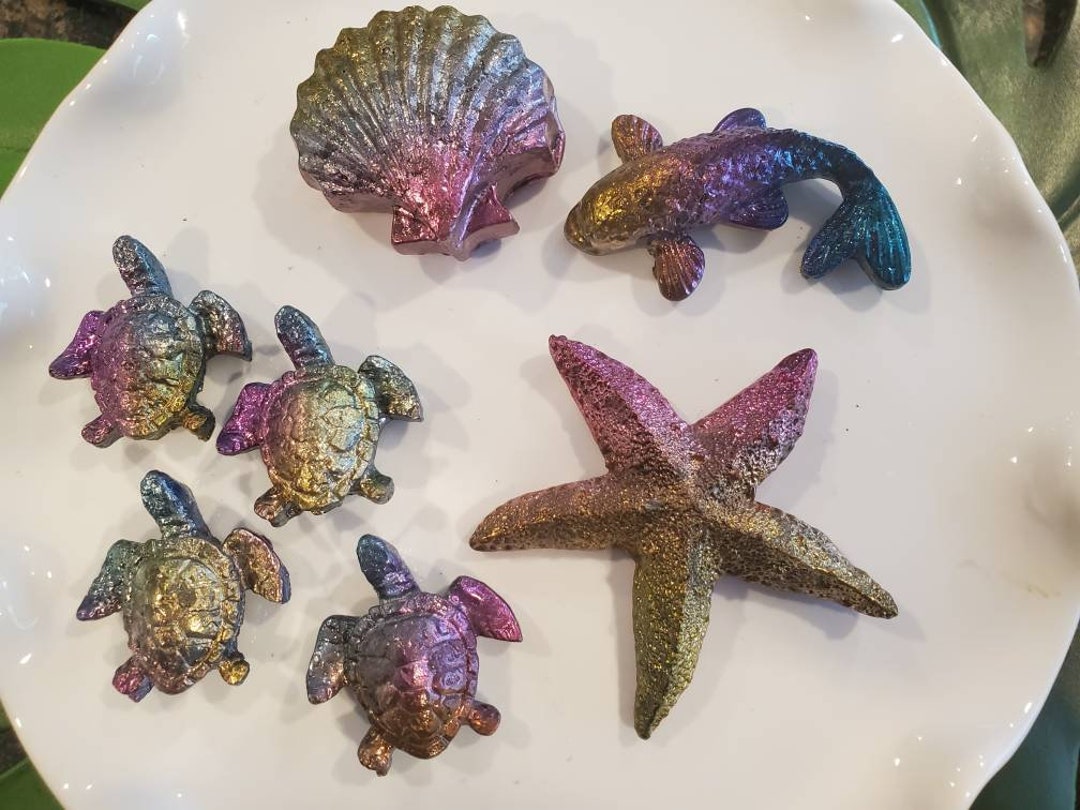 Bismuth Sea Turtles, Clam Shell, Koi and Starfish Your Choice - Etsy
