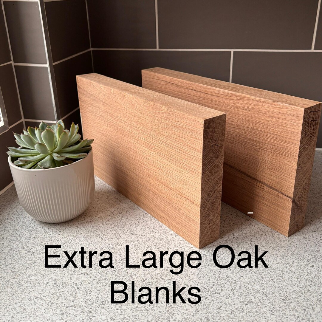 Extra Large Oak Wood Blank: Solid Hardwood Crafting Block - Etsy UK
