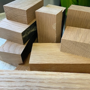 Hardwood Offcuts, Reclaimed Oak Blanks, Solid Wood Bundle, Blanks for ...