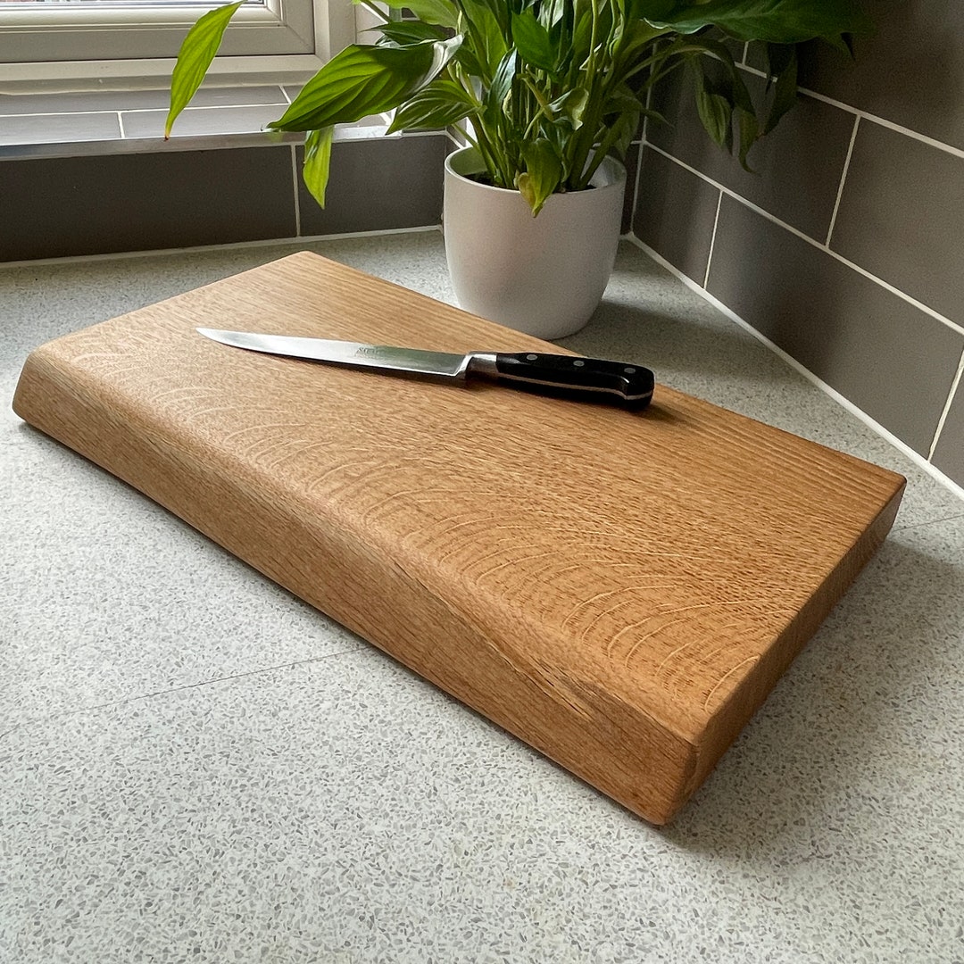 Live Edge Chopping Board, Extra Large Oak Server, Chunky & Heavy ... Live Edge Chopping Board, Extra Large Oak Server, Chunky & Heavy ...