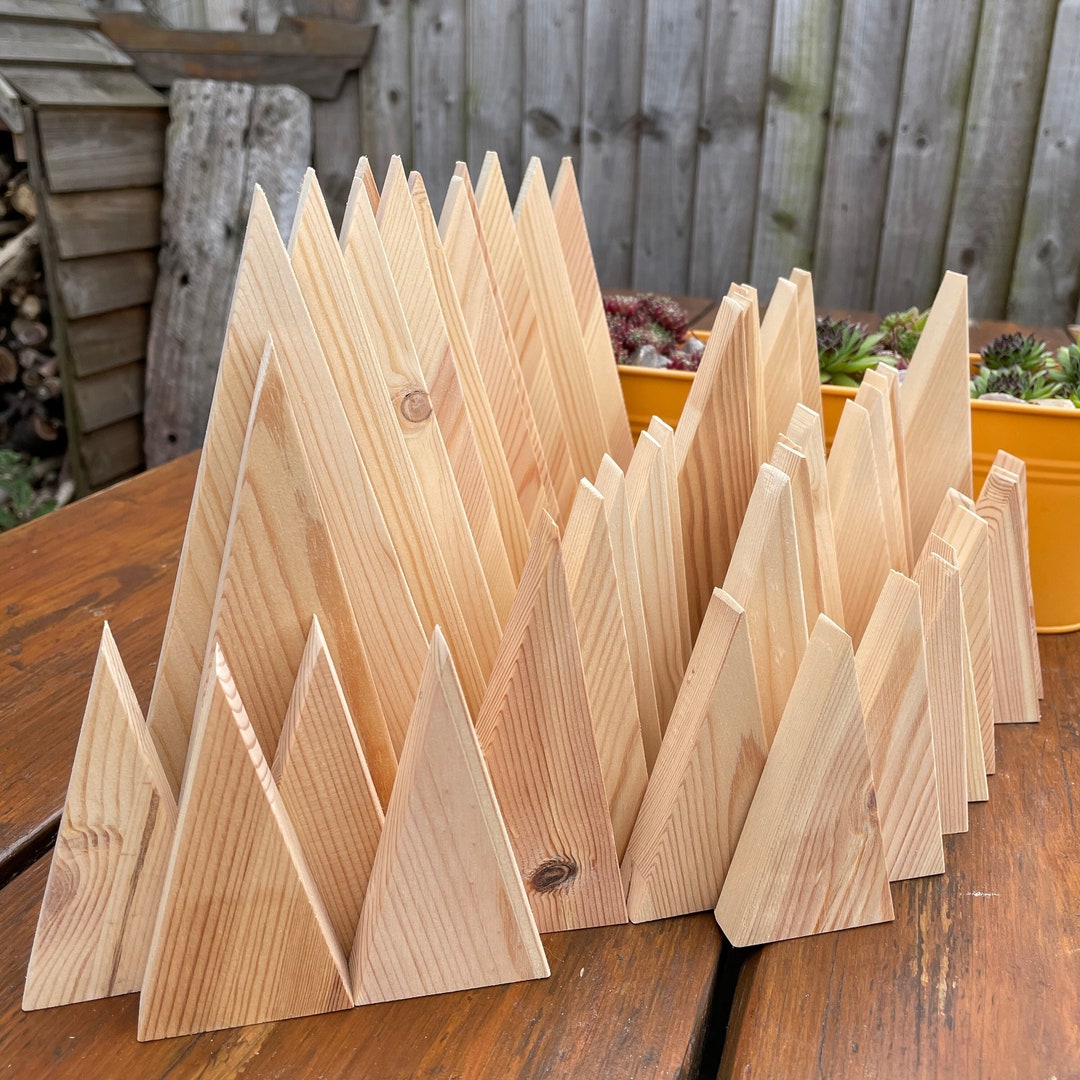 Triangle Block, Reclaimed Wooden Block, Triangle Blanks, Arts and ...