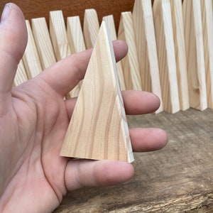 Reclaimed Wooden Triangle Blocks: Upcycled Craft Supplies - Etsy UK