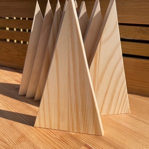 Reclaimed Wooden Triangle Blocks: Upcycled Craft Supplies - Etsy UK
