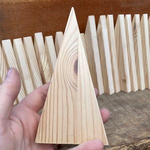 Reclaimed Wooden Triangle Blocks: Upcycled Craft Supplies - Etsy UK