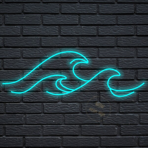 Wave Neon Sign - Etsy