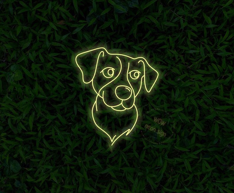 Custom Dog Neon Sign, Pet Neon Sign Light, Small Dog Neon Sign, Puppy ...