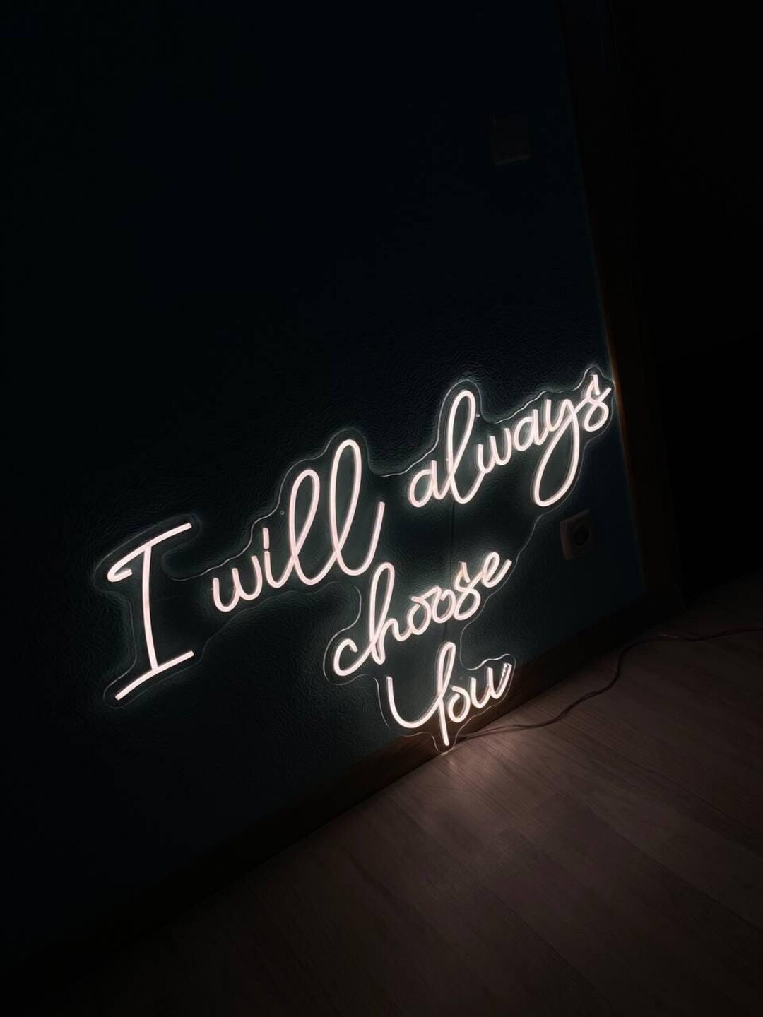 I Will Always Choose You Neon Sign, Romantic LED Wall Decor - Etsy