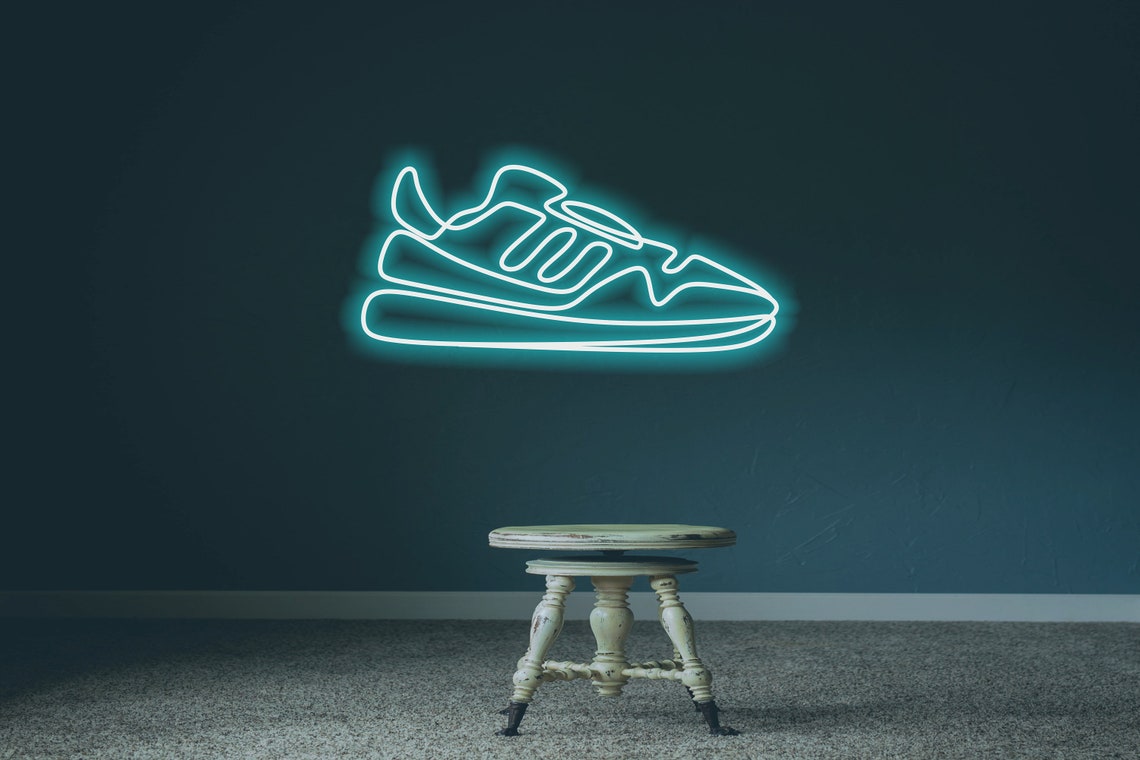 Sneaker Neon Sign, Shoe Neon Sign, Custom Sneaker Led Neon Sign ...