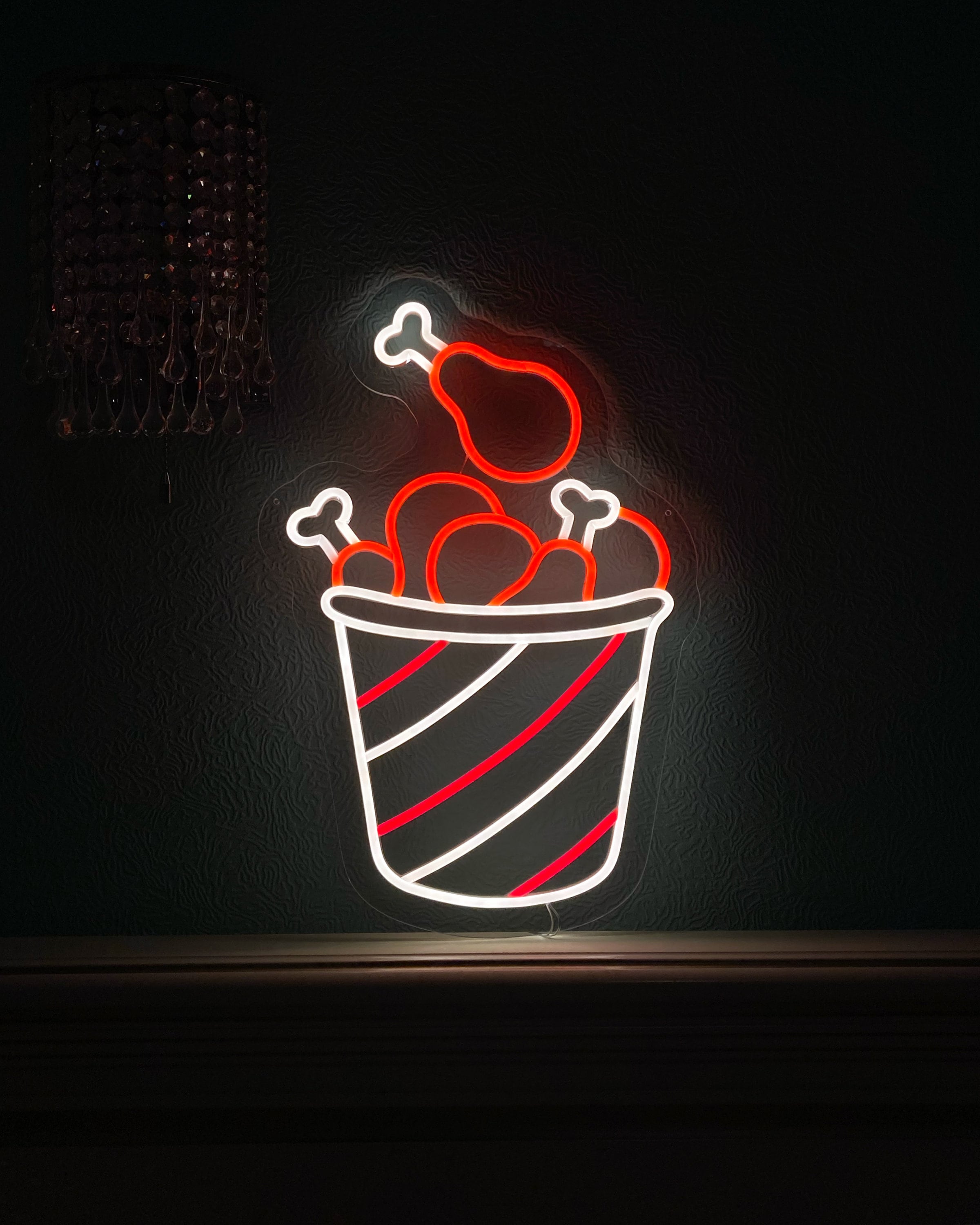 Bucket of Chicken Led Neon Sign, Chicken Thighs Led Neon Sign, Chicken ...