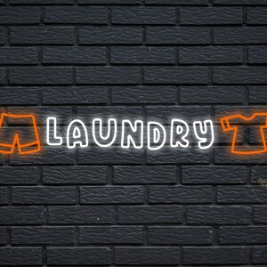 Laundry Led Neon Sign, Laundry Room Neon Light Sign, Custom Neon Sign ...