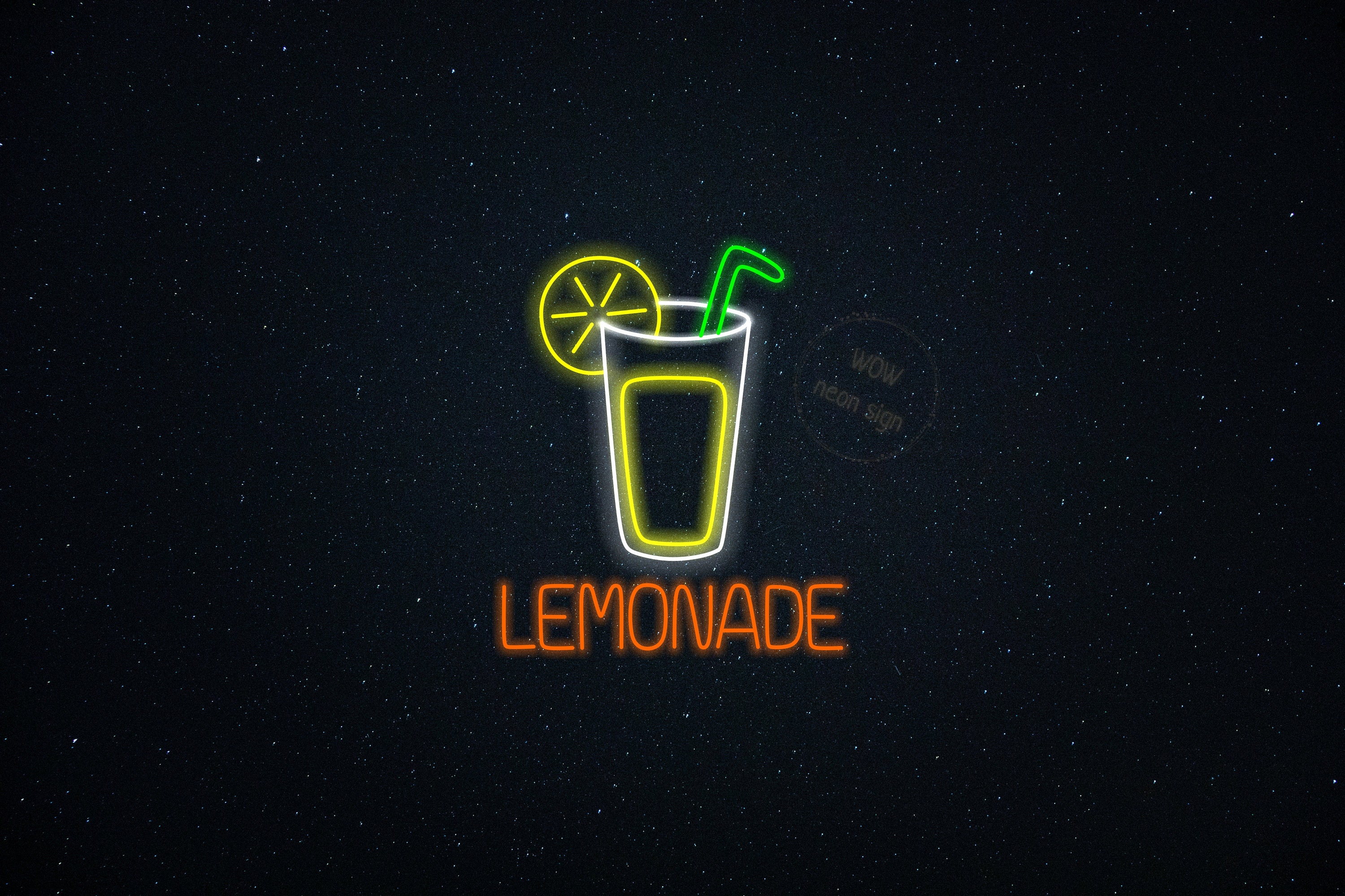 Lemonade Led Neon Sign, Lemonade Drink Neon Sign, Lemonade Drink ...