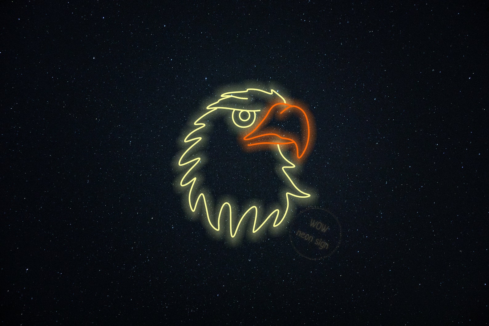 Eagle Head LED Neon Sign, Custom Acrylic Decor - Etsy