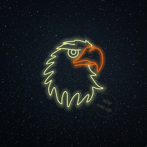 Eagle Head LED Neon Sign, Custom Acrylic Decor - Etsy