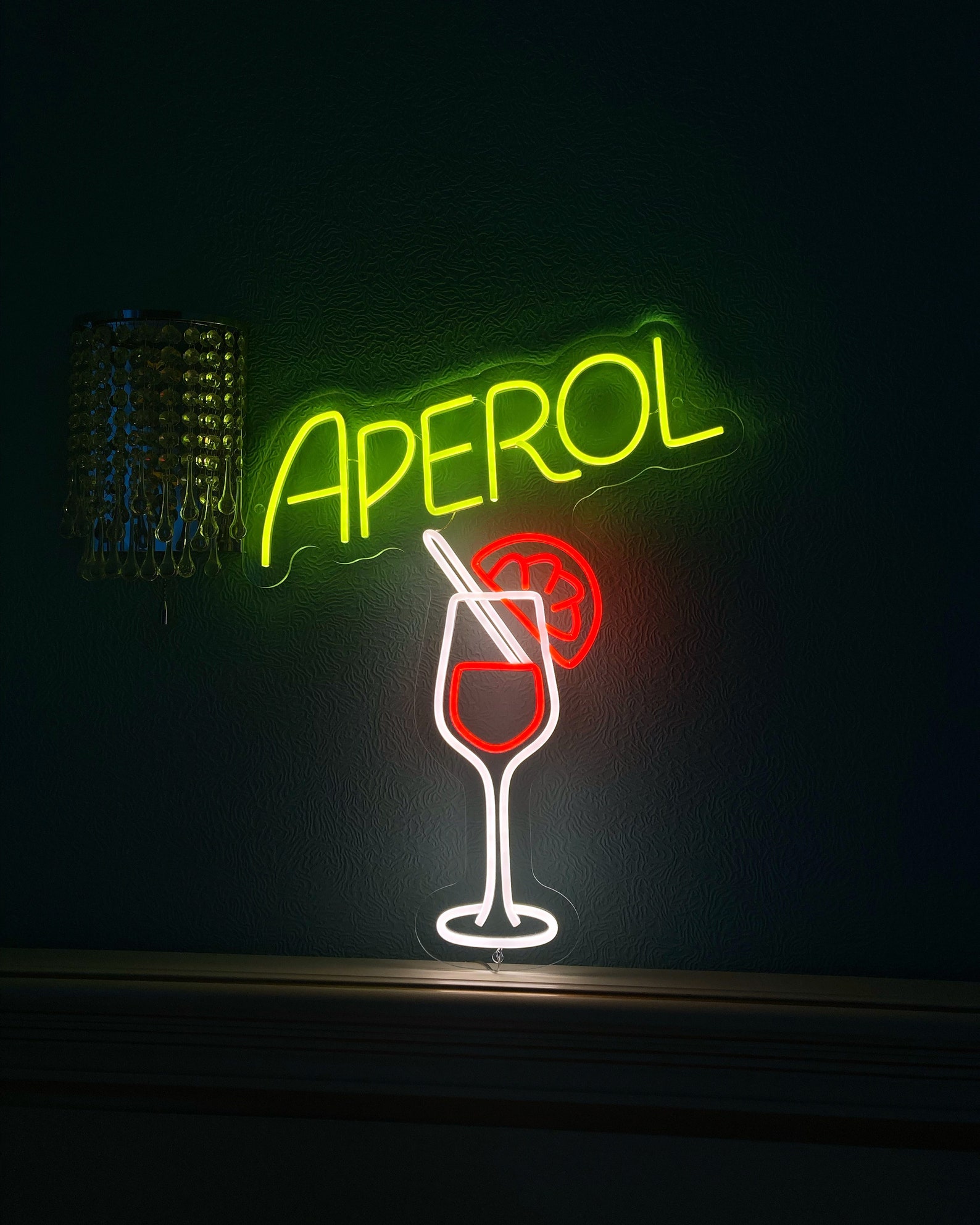 Spritz With Wineglass Led Neon Sign Aperol Spritz Neon Sign - Etsy