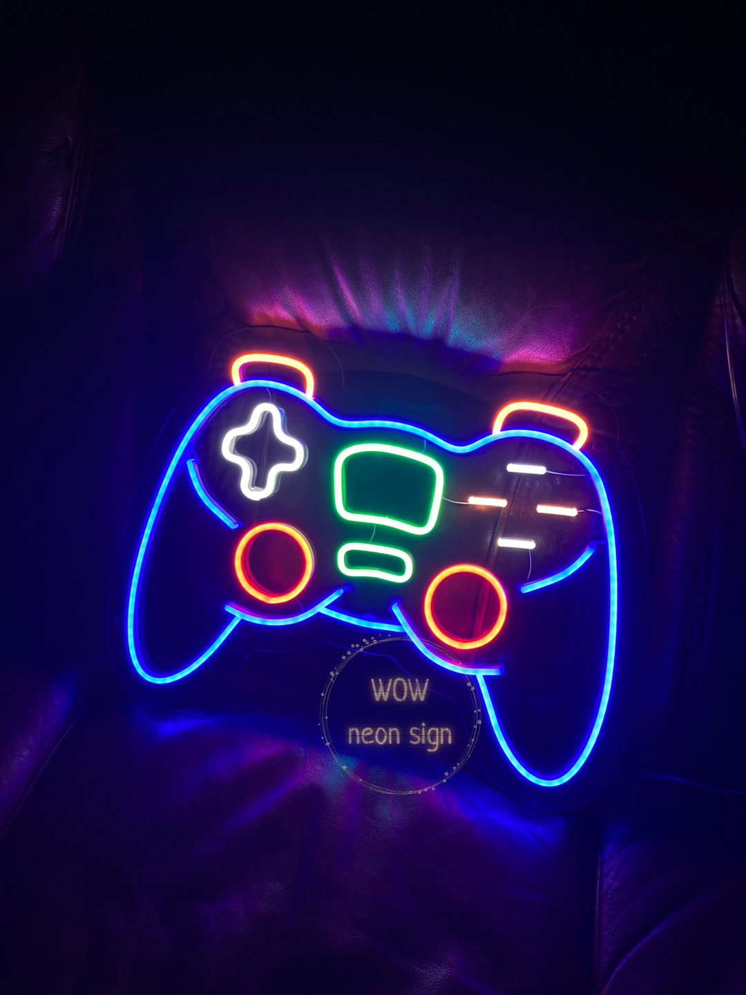Gaming Controller Neon Sign, Joystick Neon Light, Gamepad LED Light ...
