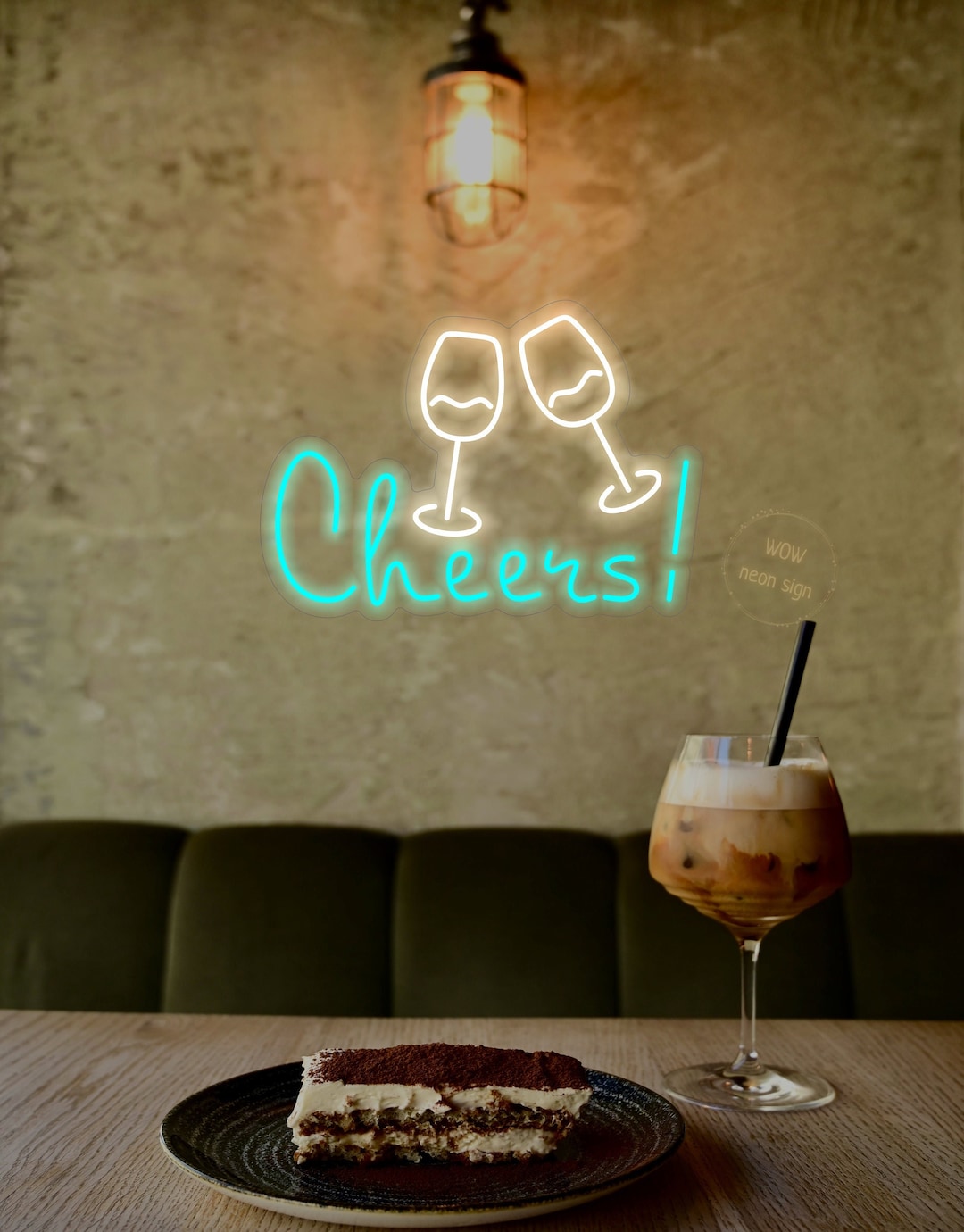 Cheers Neon Sign, Cheers Neon Bar Sign, Light up Cheers Sign, Glass ...