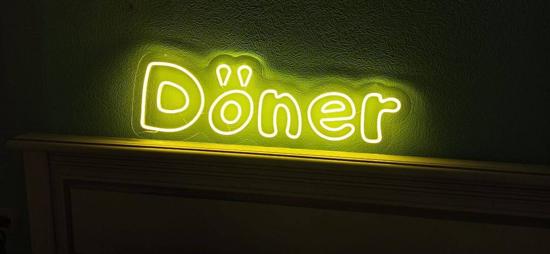 Doner Led Neon Sign, Doner Kebab Neon Sign, Doner Kebab Neon Light Sign ...