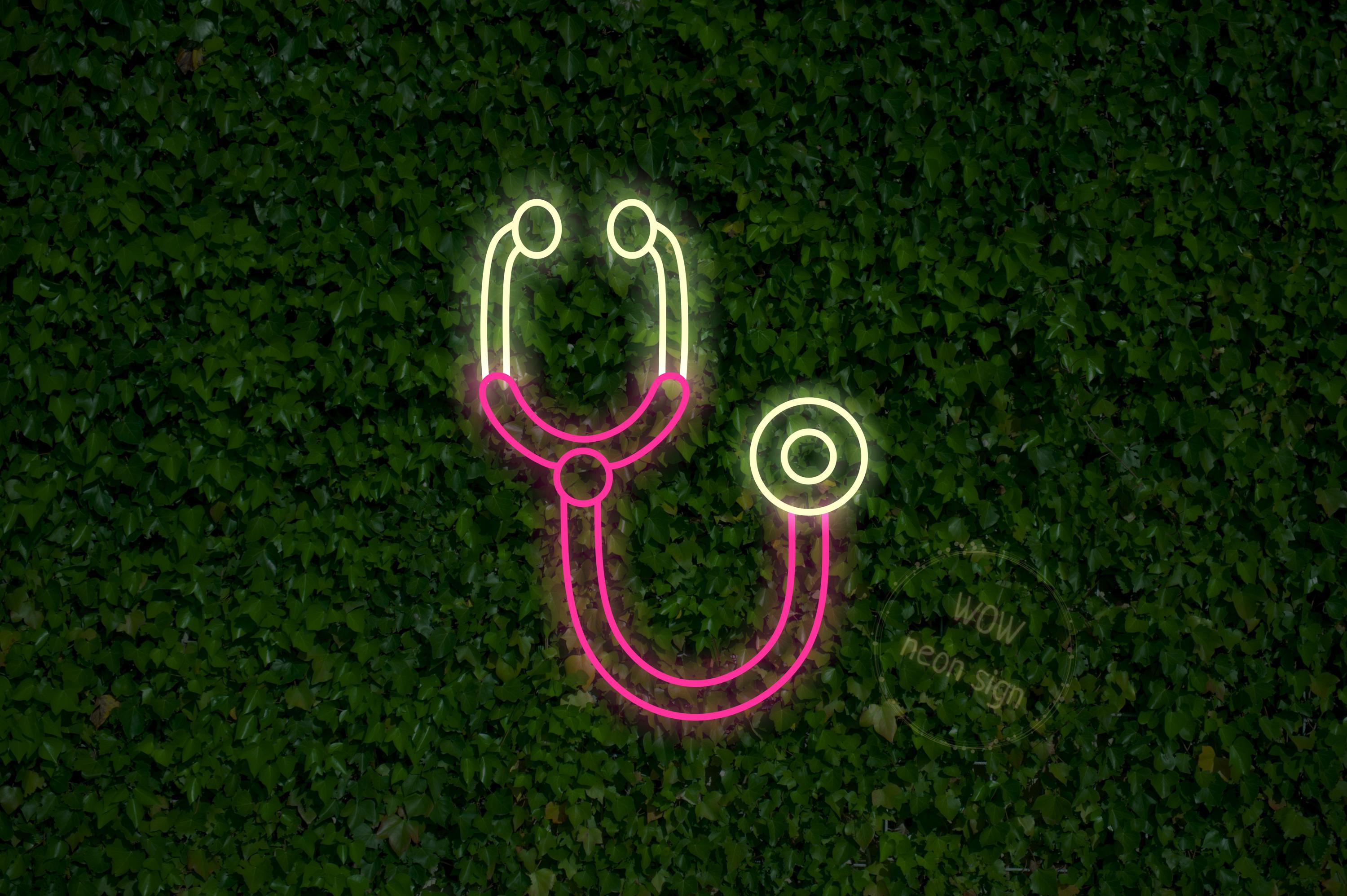 Neon Sign Stethoscope, Doctor's Office Decor, Medical Gift, Nurse ...