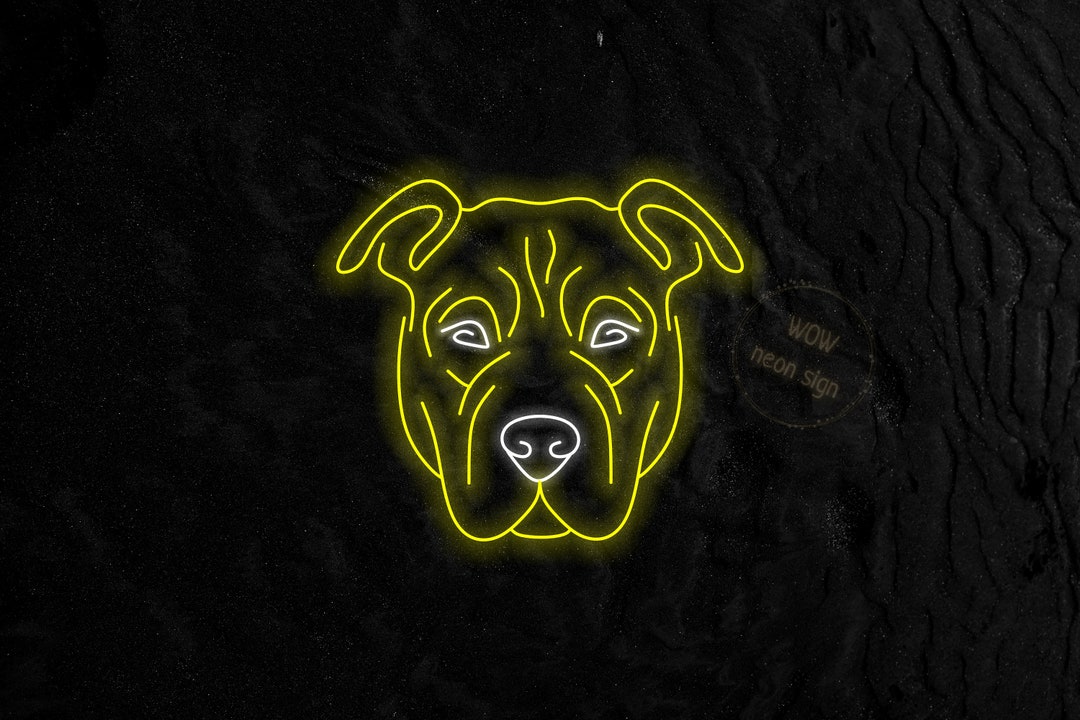 Pit Bull Led Neon Sign, Pit Bull Terrier Led Sign, Pit Bull Led Neon ...
