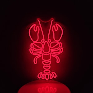 Lobster LED Neon Sign, Seafood Restaurant Decor - Etsy