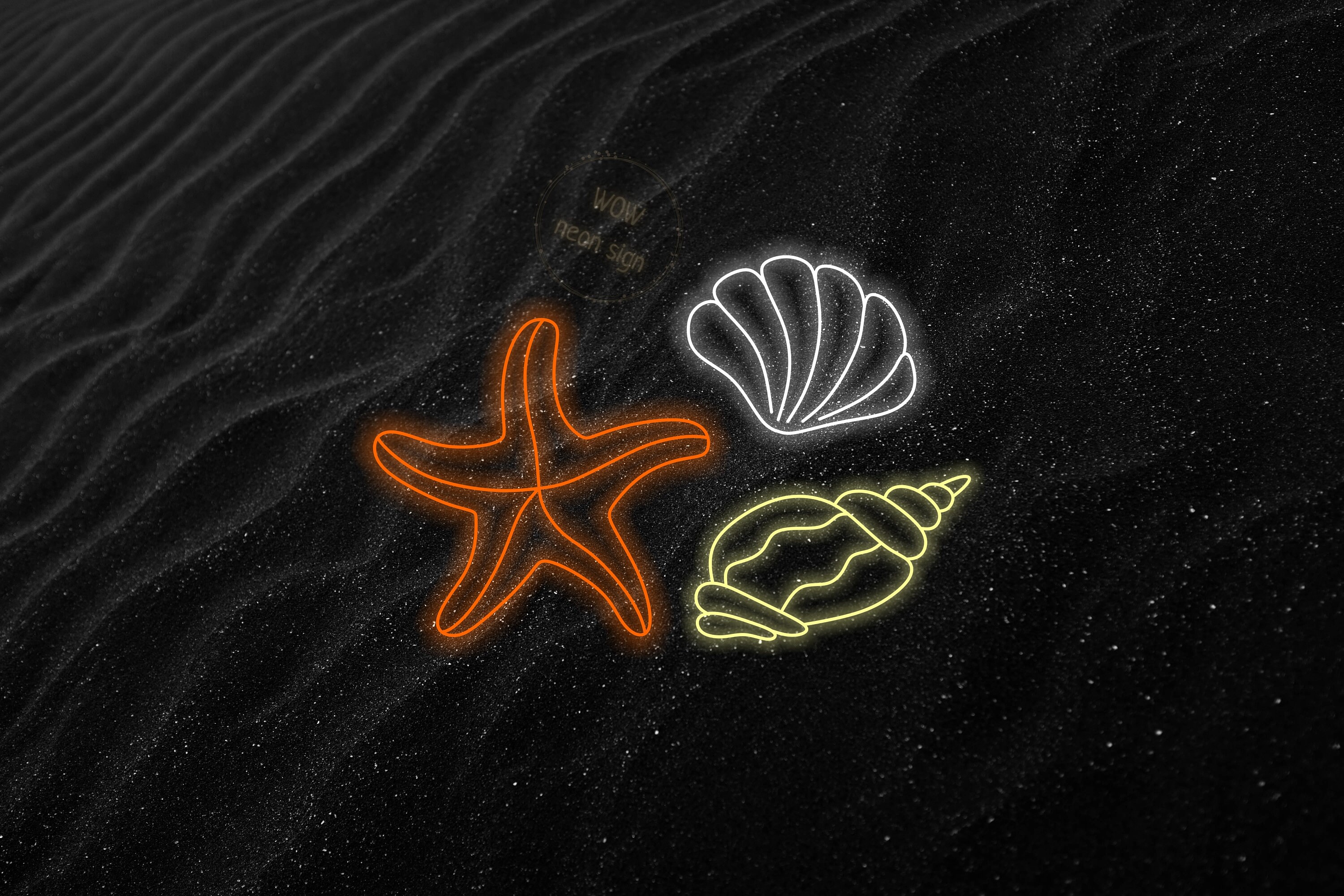 Sea Life Led Neon Sign, Starfish Led Neon Sign, Seashell Light Neon ...