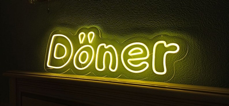 Doner Kebab LED Neon Sign, Fast Food Bar Decor - Etsy