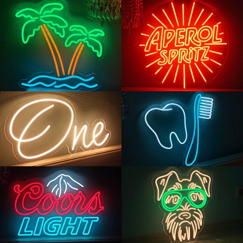 Custom Name LED Garage Neon Sign, Man Cave Decor - Etsy