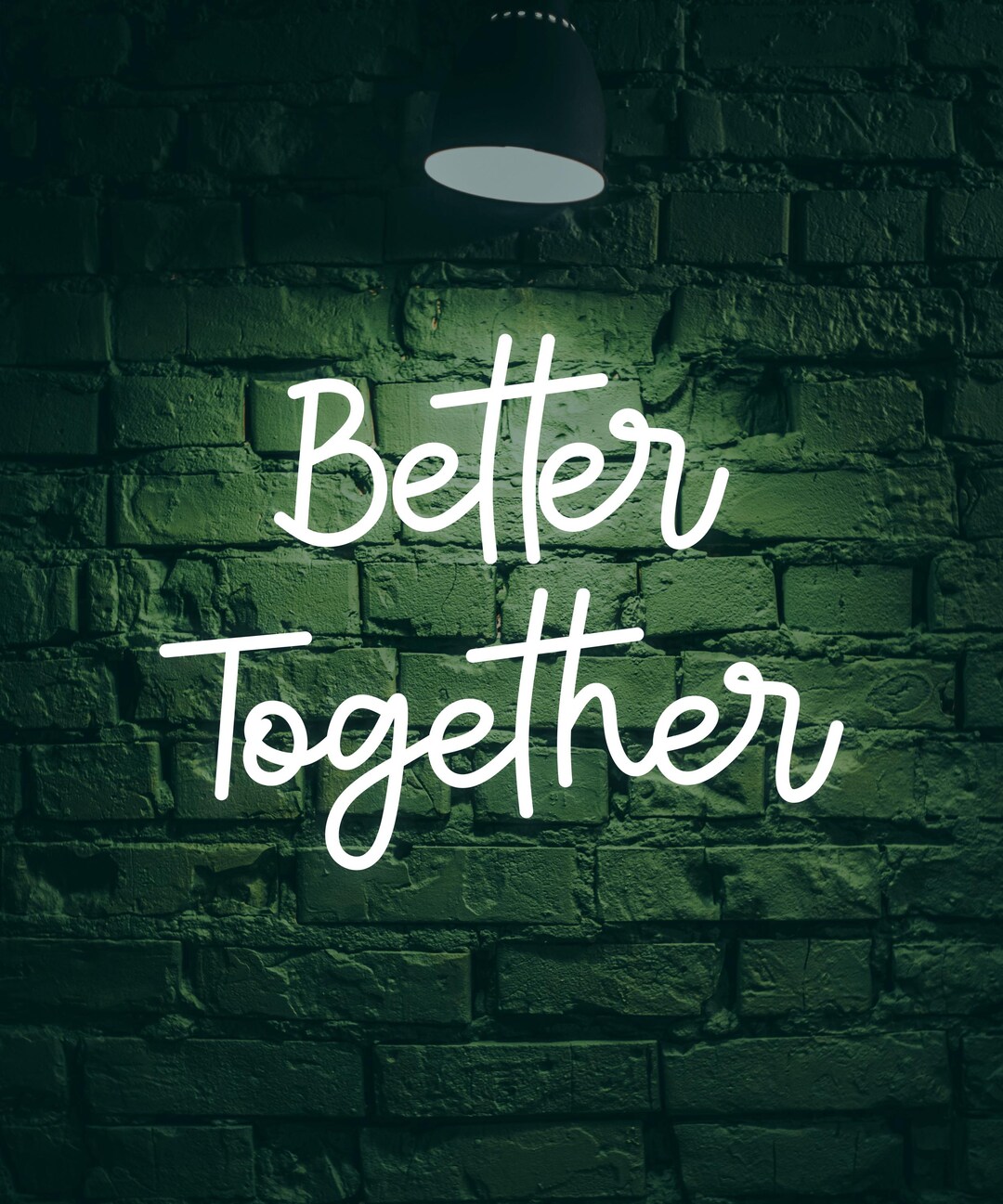 Better Together LED Neon Sign • Custom Light for Weddings and ...