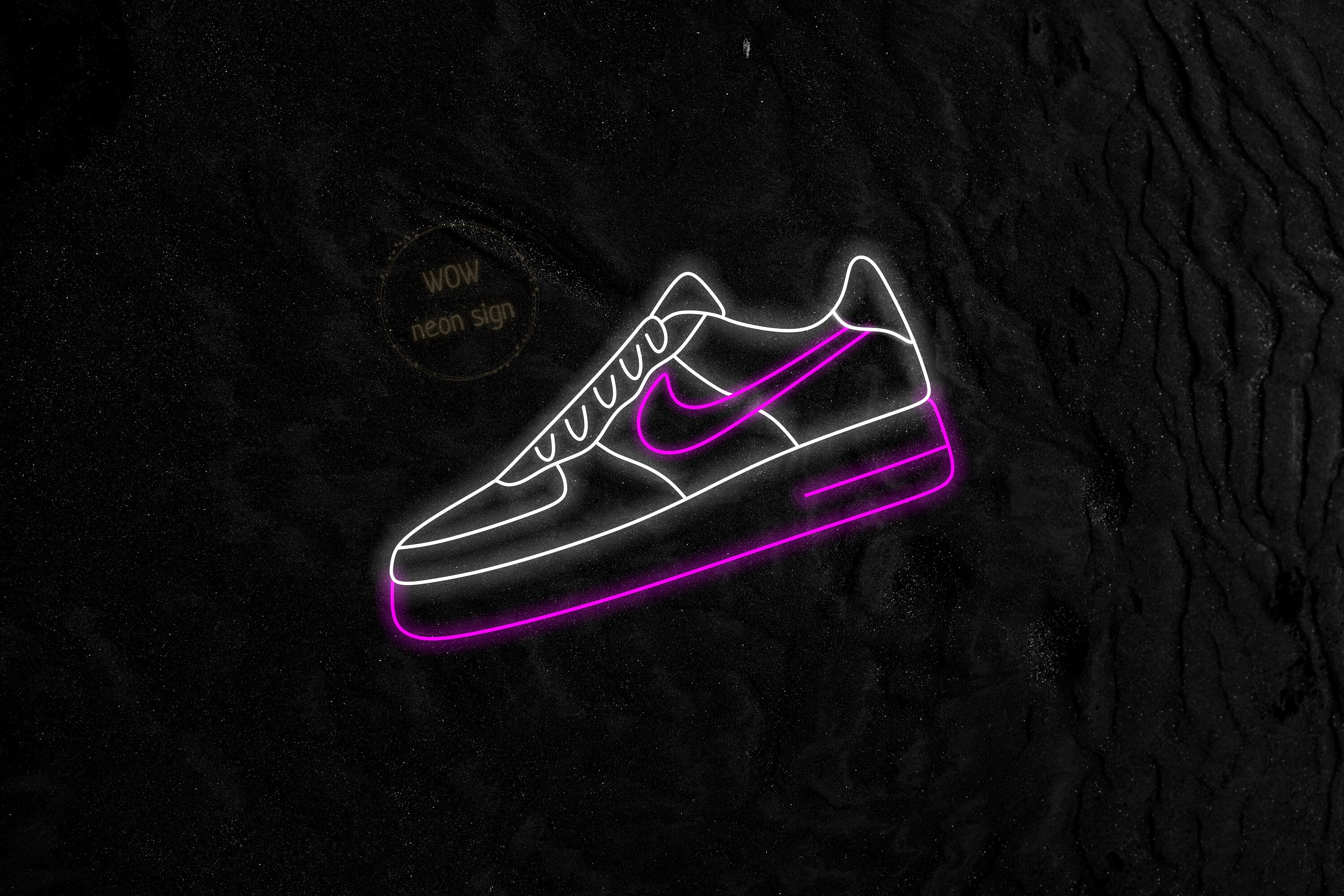 Sneakers Led Neon Sign, Boots Led Neon Sign, Sneakers Wall Neon Sign ...