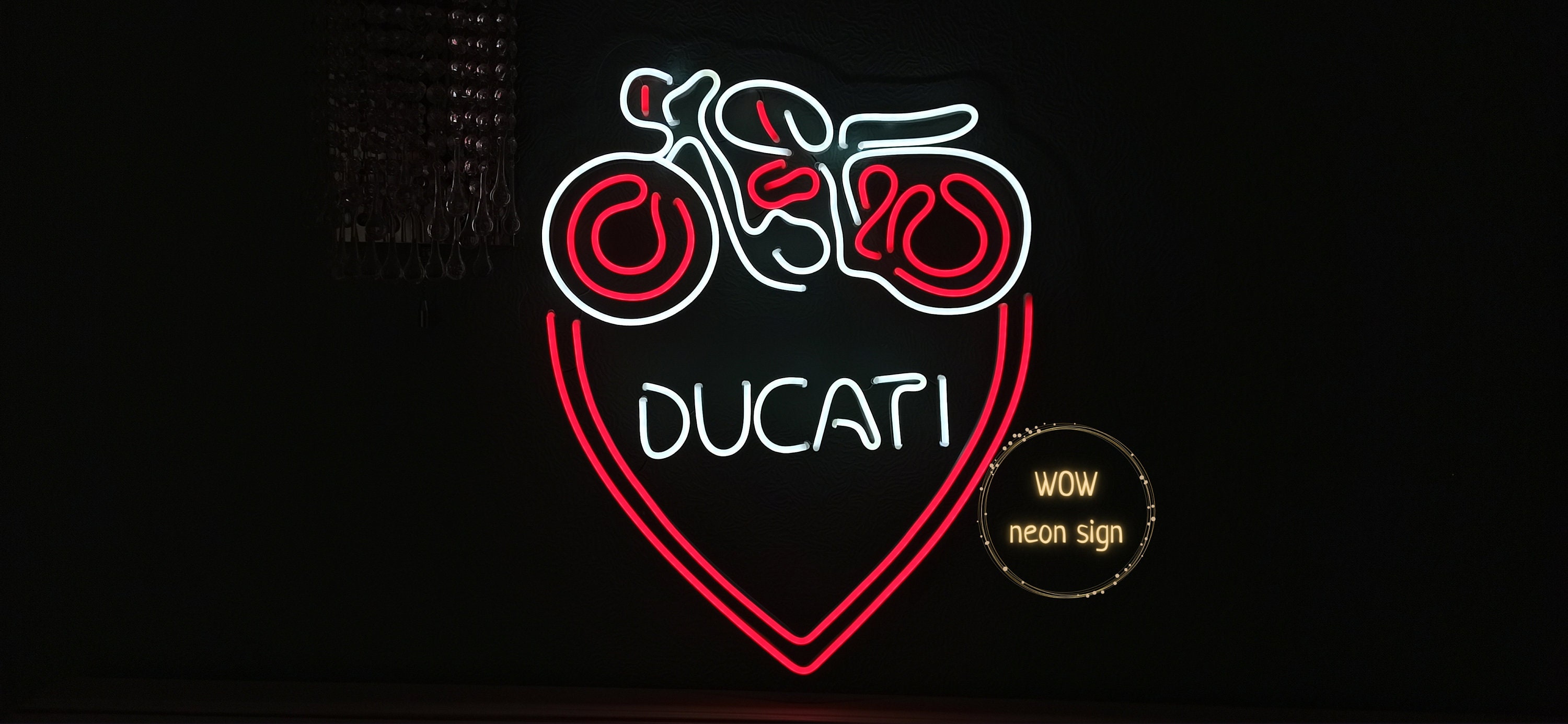 Custom Motorcycle Neon Sign, Motorbike Wall Decor, Custom Workshop Sign ...
