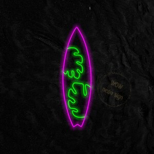 Surfboard Neon Sign, Surfing Led Light, Surf Board Light Sign, Starfish ...